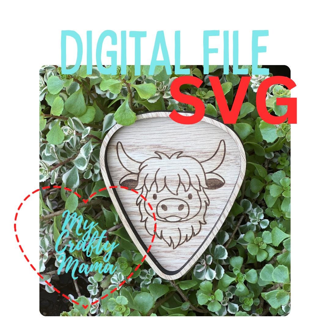 Guitar Pick Catchall Tray SVG File for Laser Cutters - 4 Styles ...