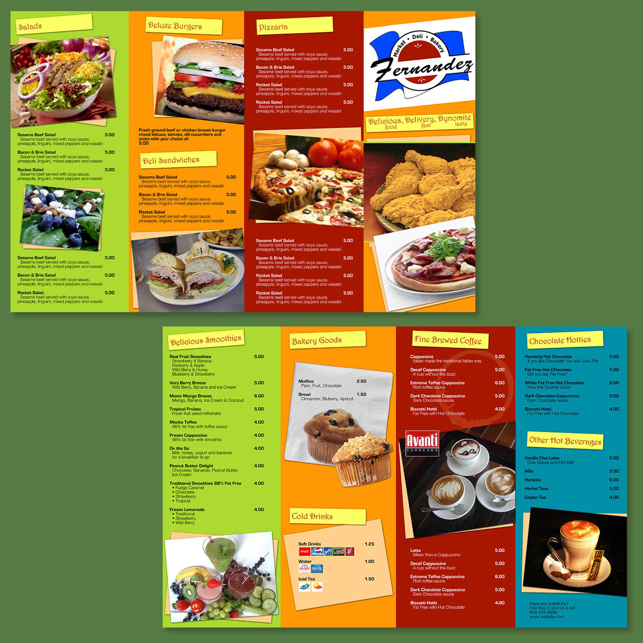 Restaurant Menu Design - We Design Your Menu - Professional Design - Etsy