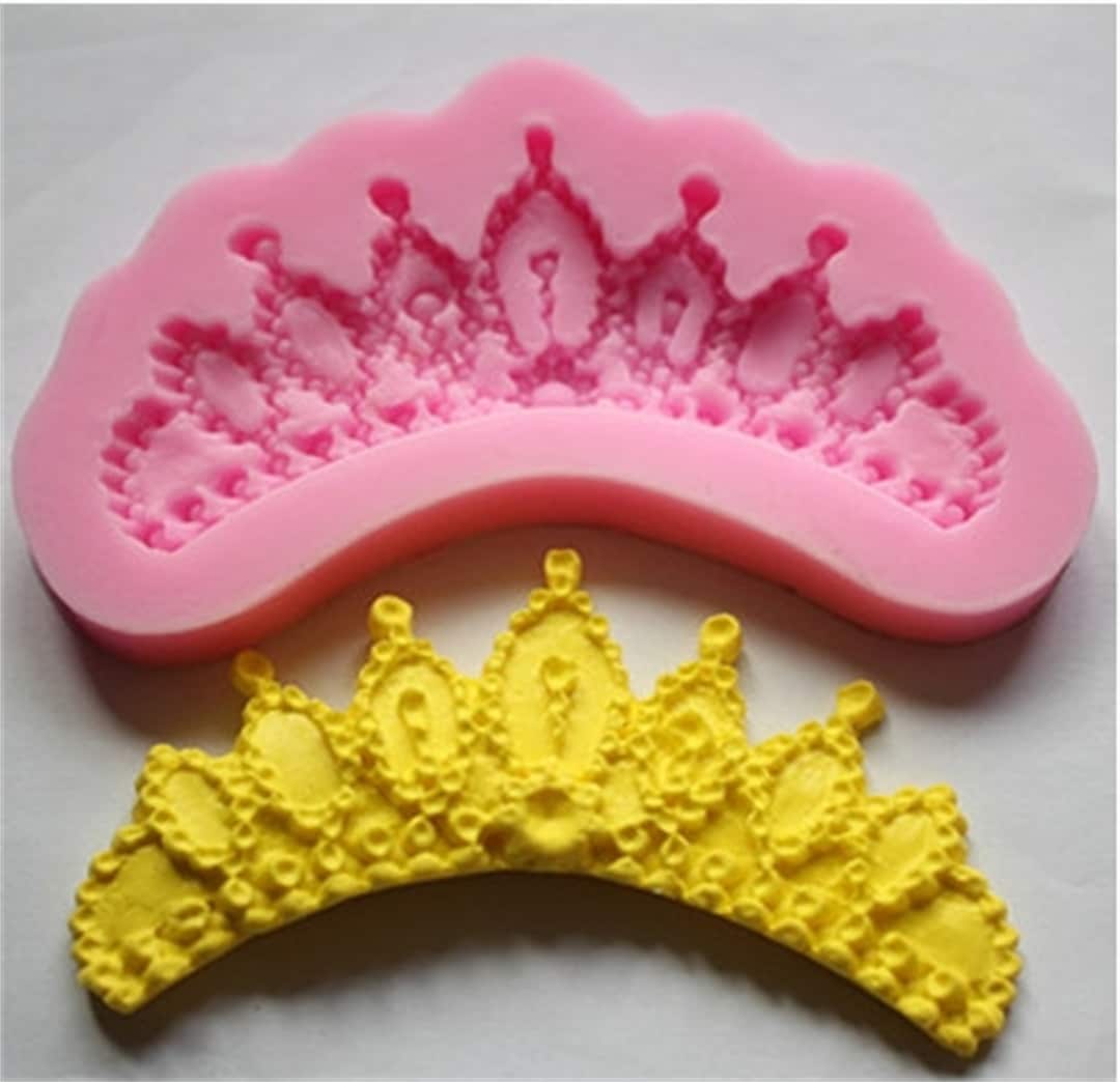 1 Cavity Big Crown Molds Silicone Fondant and Sugar Lace Molds Jewelry ...