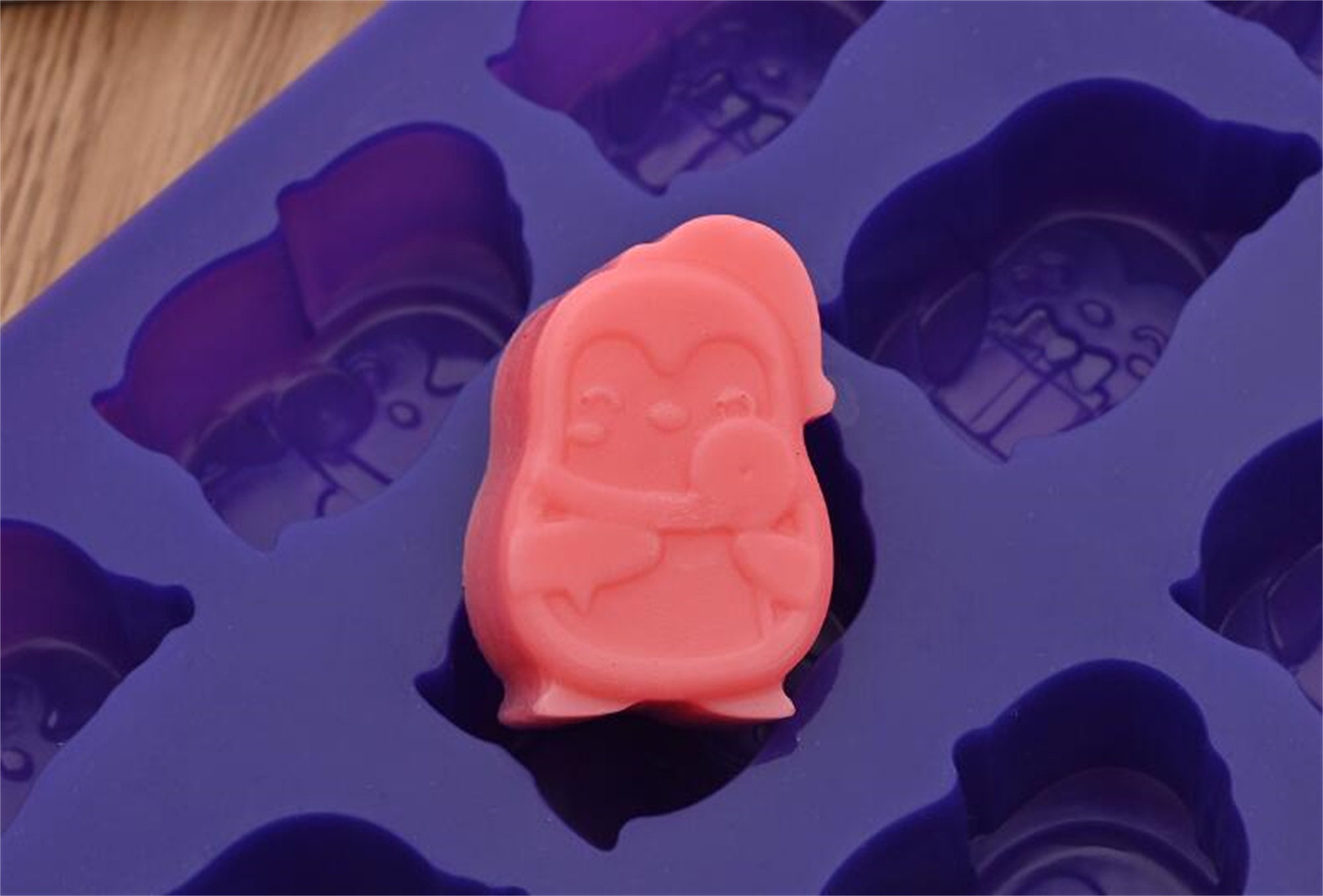 12-cavity Penguin Ice Mold Flexible Silicone Mold Handmade DIY - Etsy