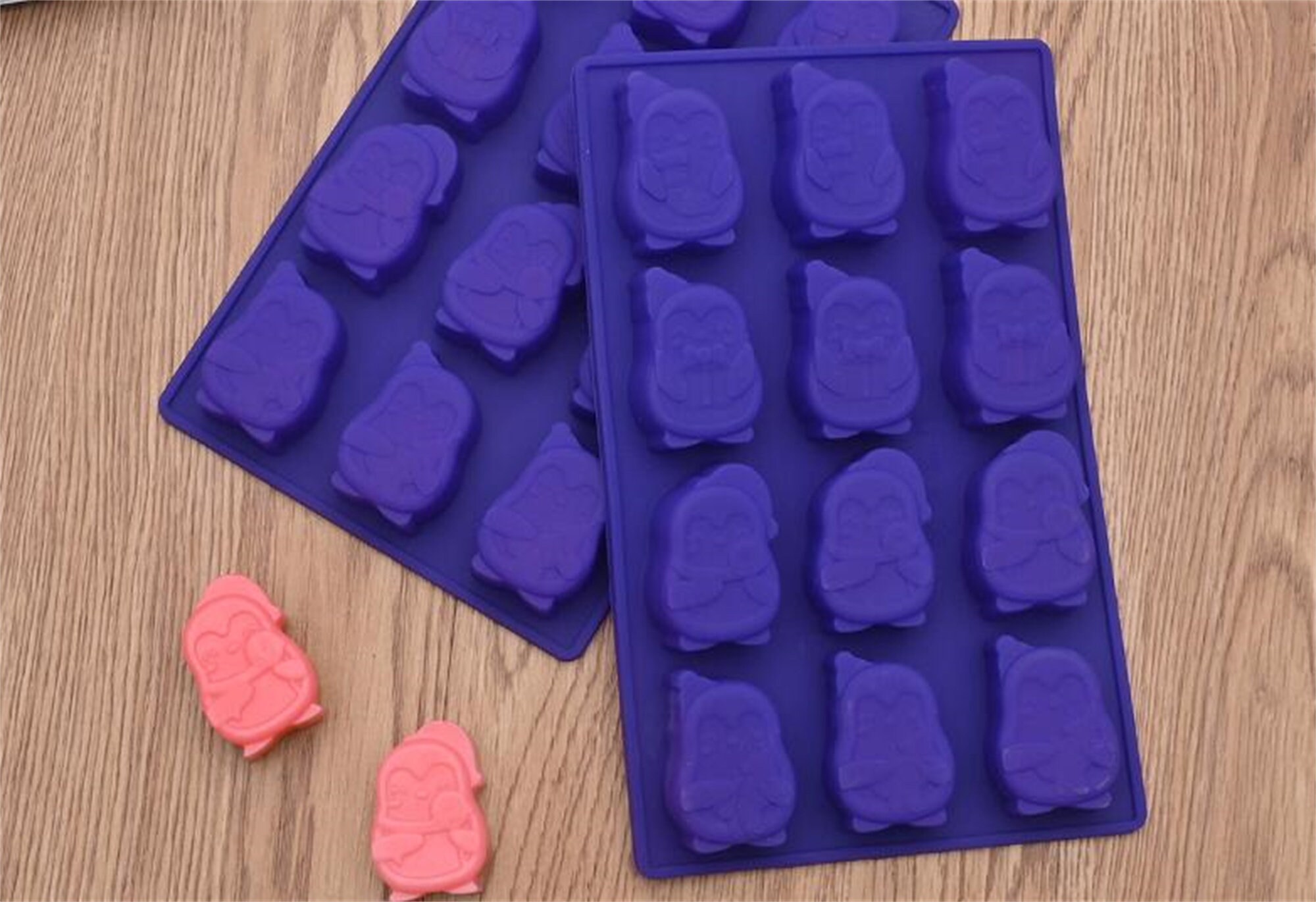 12-cavity Penguin Ice Mold Flexible Silicone Mold Handmade DIY - Etsy