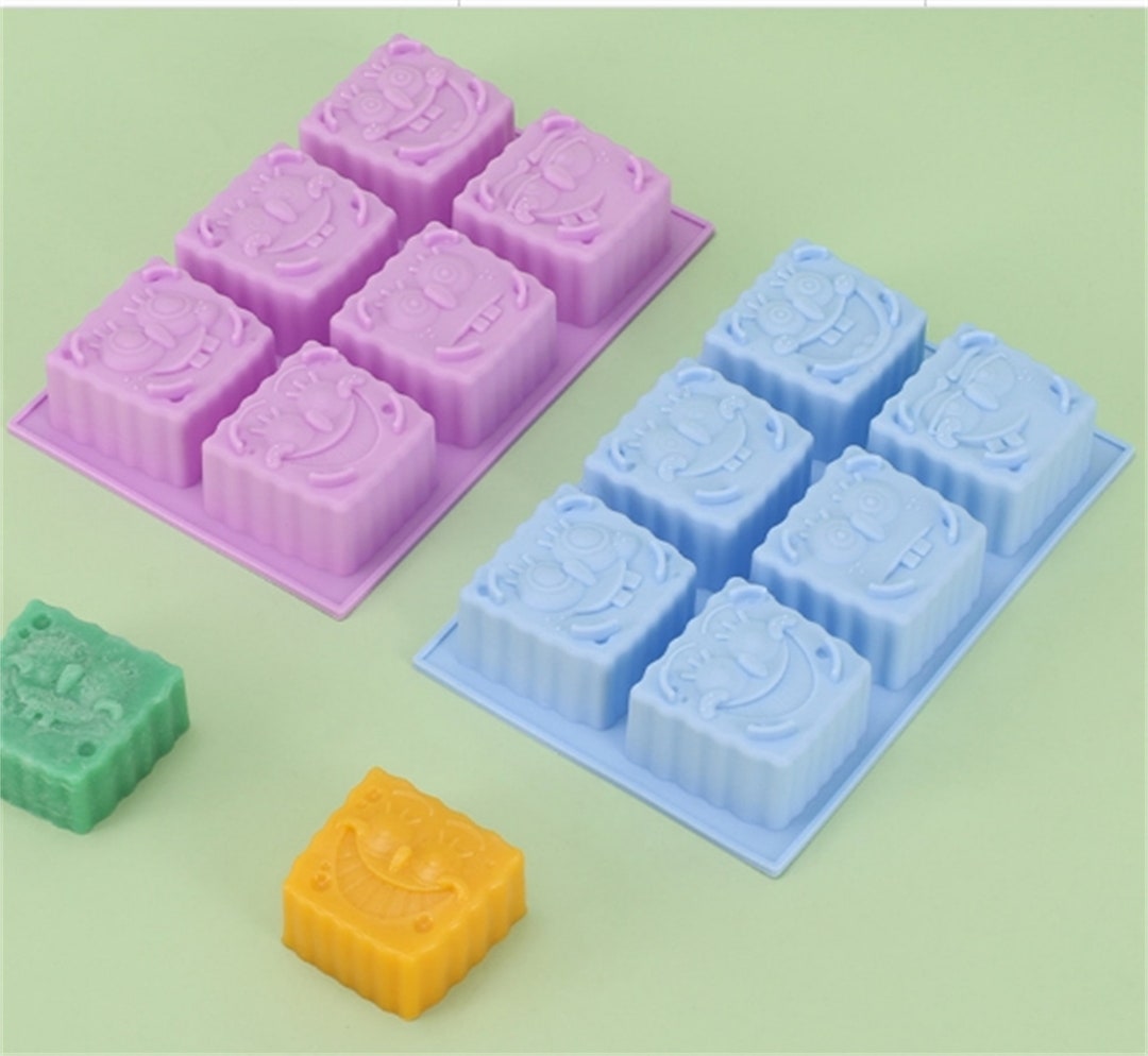 6-cartoon Cake Mold Chocolate Mould Flexible Silicone Mold for Handmade ...