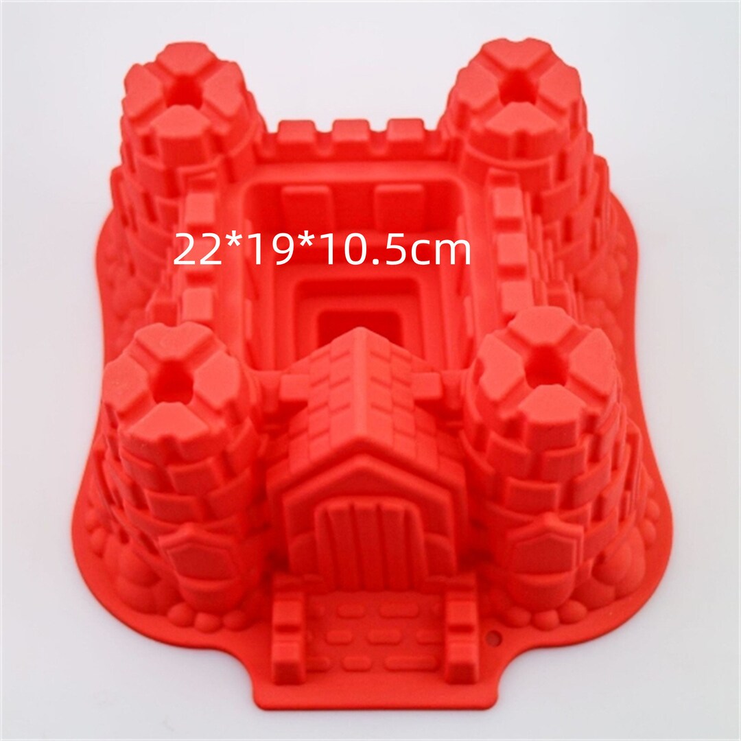 1-cavity Big Castle Cake Mold Castle Cake Cup Soap Jelly Mold Mousse ...
