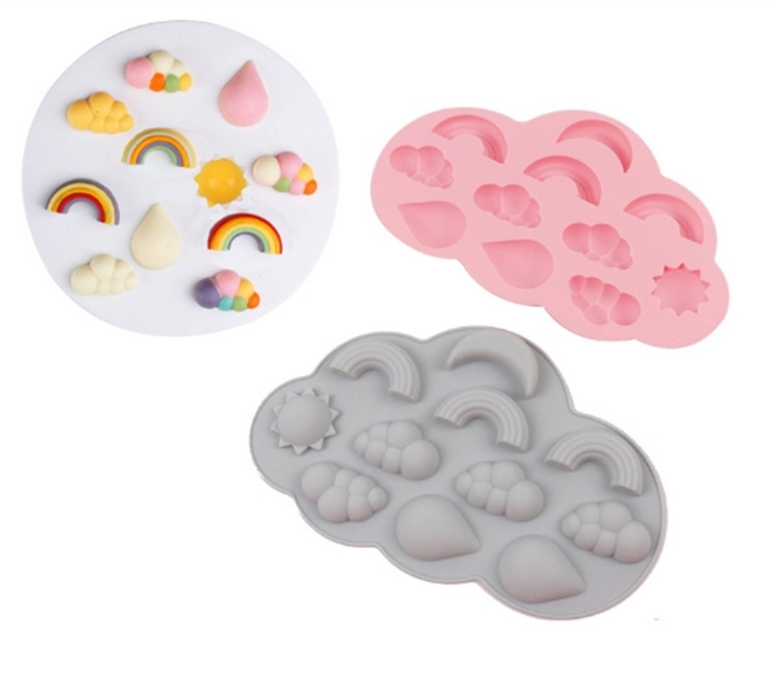 11 Cavity Rainbow Cloud,sun Drop Chocolate Mold,ice Mold,candy Mold ...