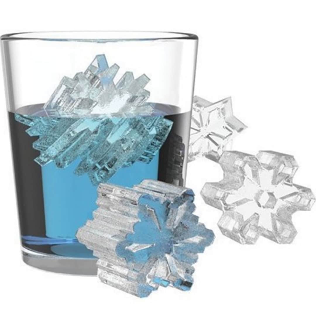 New Christmas Snowflake Ice Lattice Chocolate Silicone Mold 12 Lattice ...