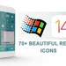 70 IOS 14 Essential Icons in Beautiful Windows 95 Theme All Access Pack ...