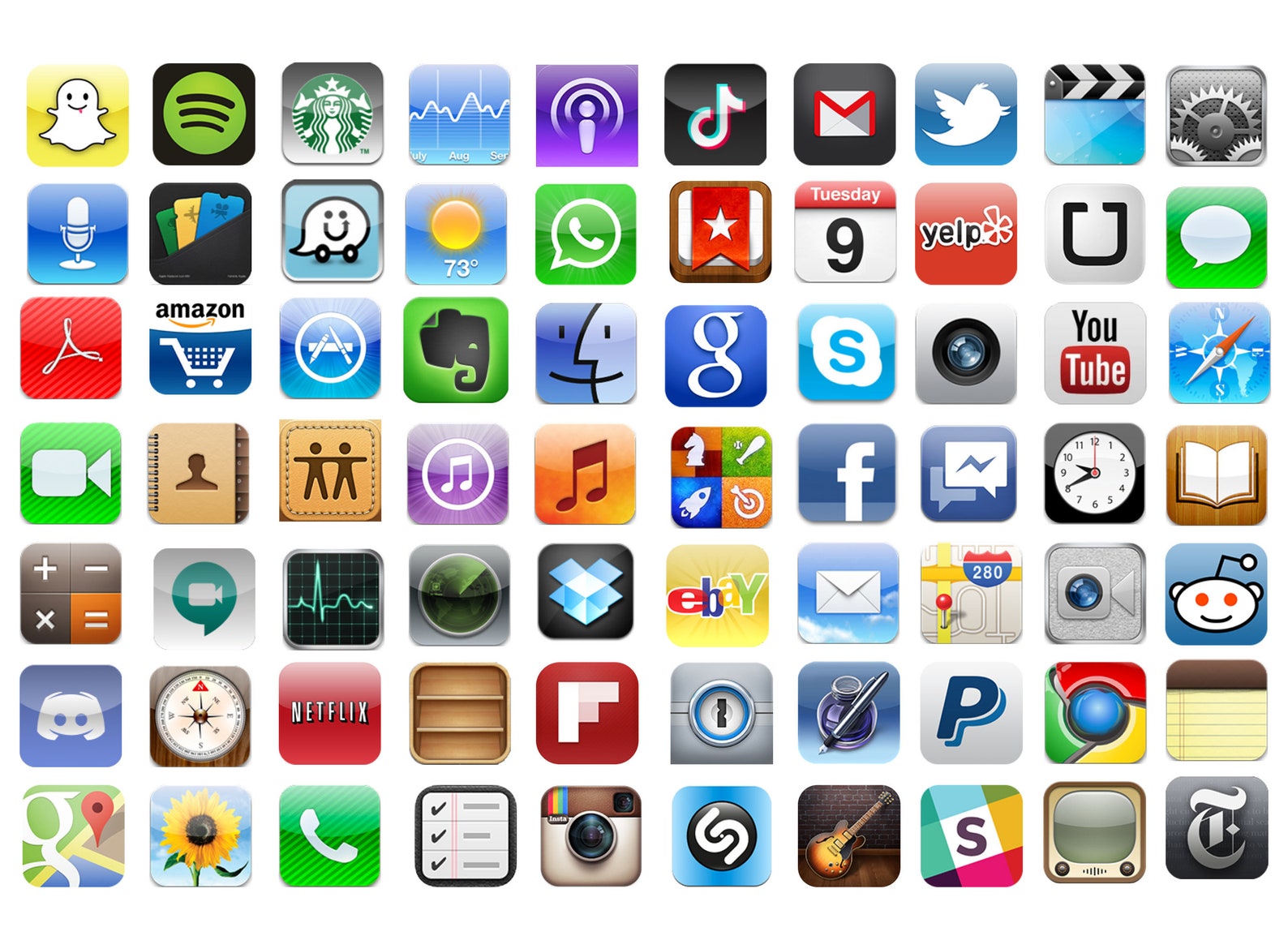 70 IOS 14 Essential Icons in Beautiful Ios 6 Theme windows - Etsy UK