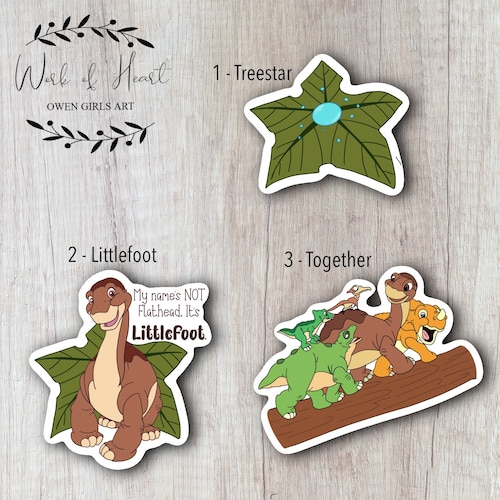 Littlefoot Tree Star Vinyl Sticker Land Before Time - Etsy