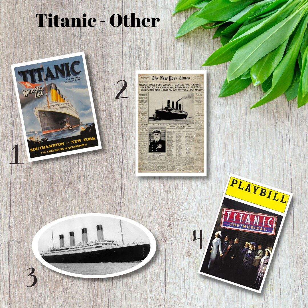 RMS TITANIC - Water Resistant Vinyl Handmade Sticker Newspaper News ...