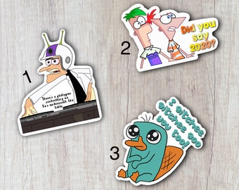 Phineas Sticker - Etsy