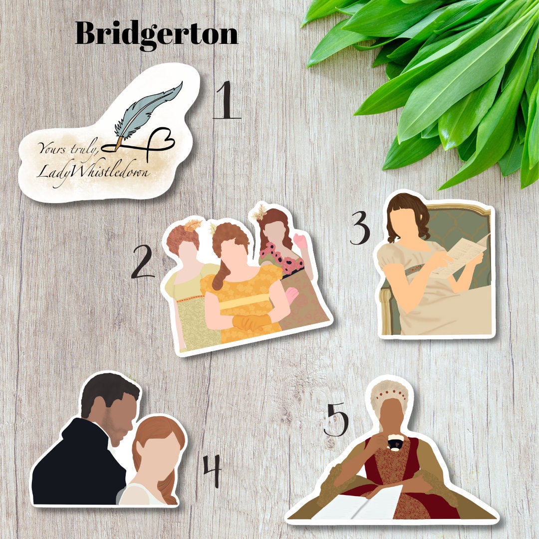 BRIDGERTON - Water Resistant Vinyl Handmade Sticker British Romance ...