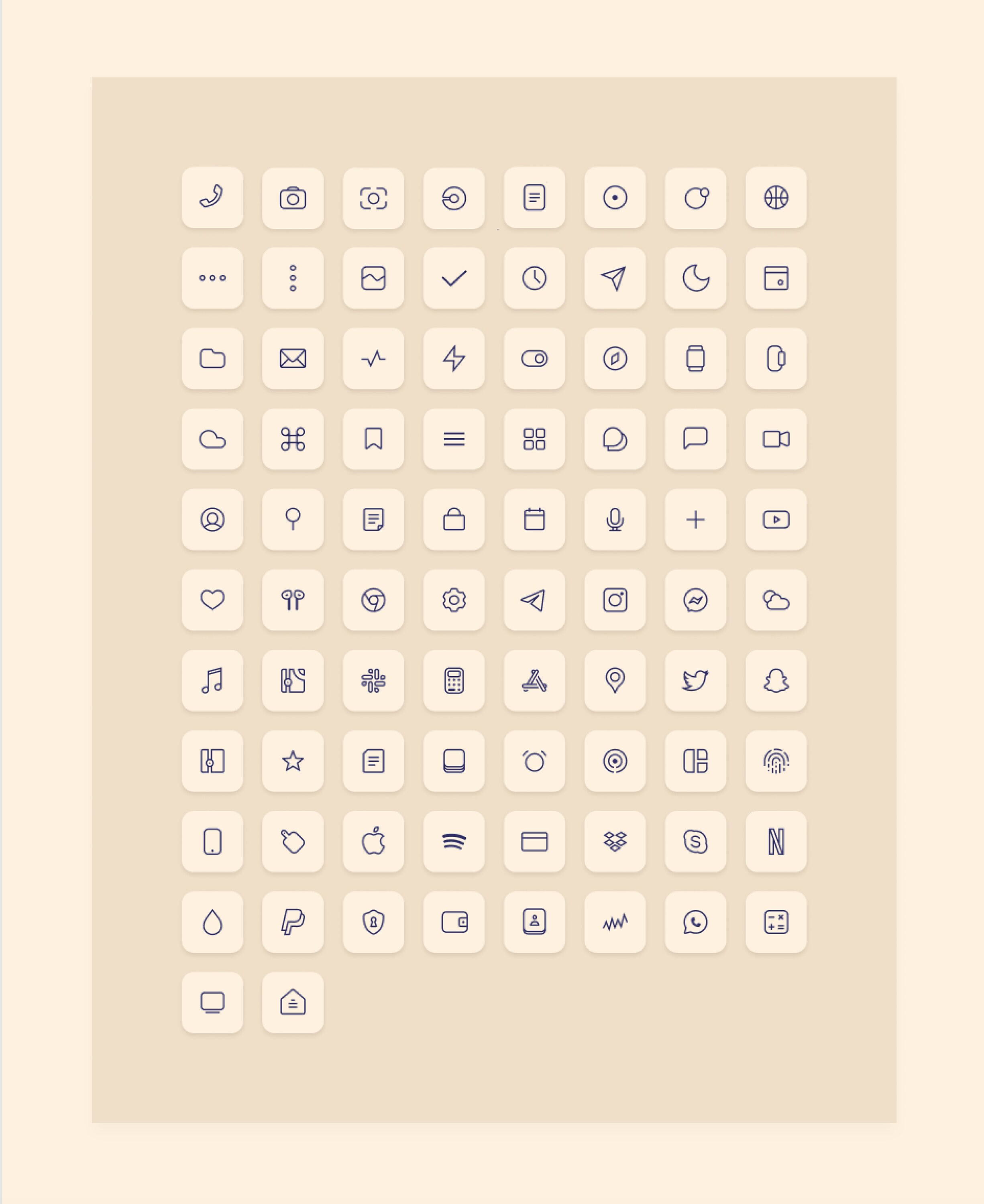 80+ IOS 14 Icons Set in 9 Color Variations (738 in Total) | Customize ...