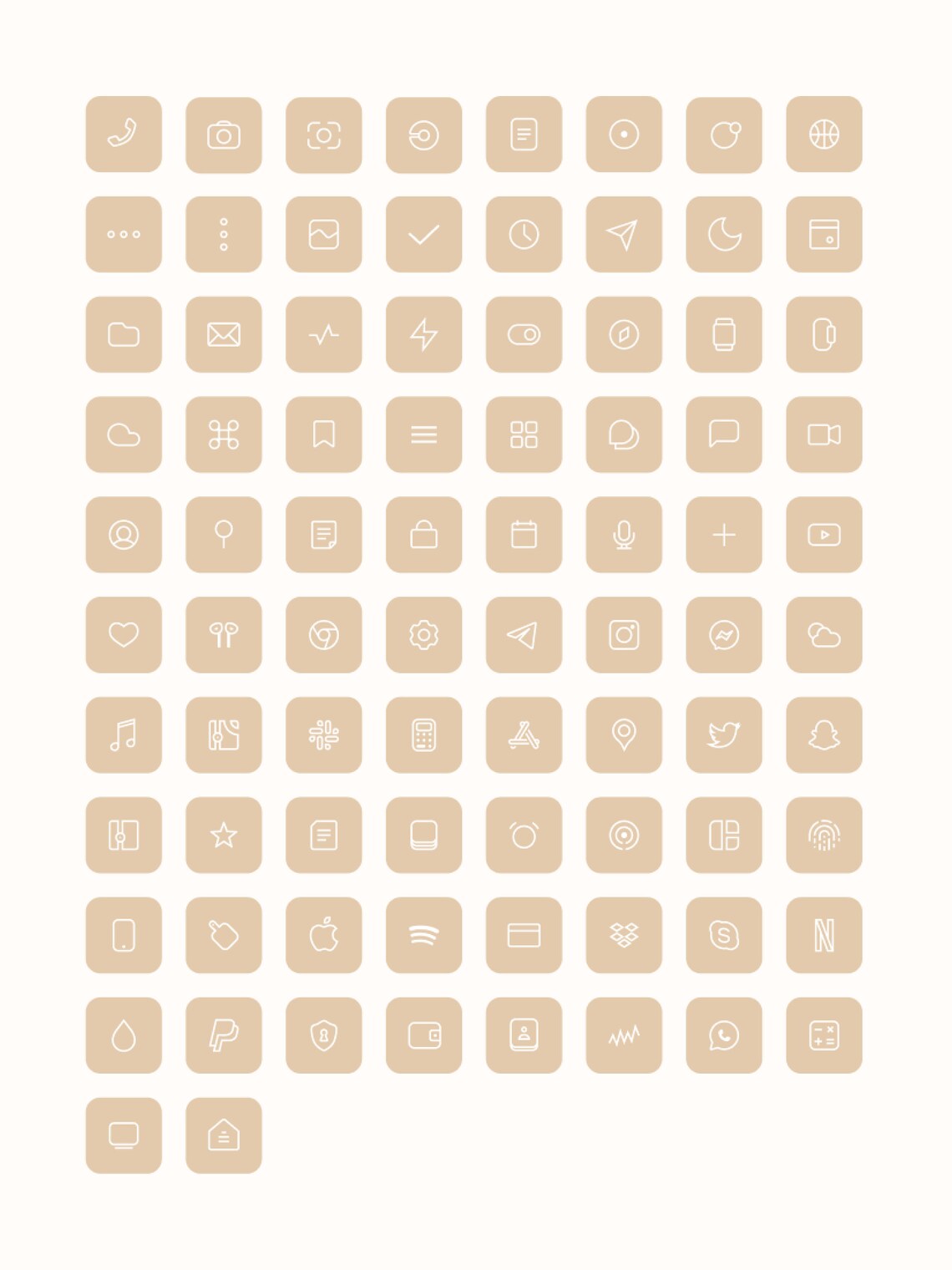 Pastel Series Ios 14 Icon Set | 82 Icons | 3 Color Options - Etsy