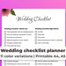 Wedding Planning Checklist | Wedding Planning Printable | Wedding Day ...