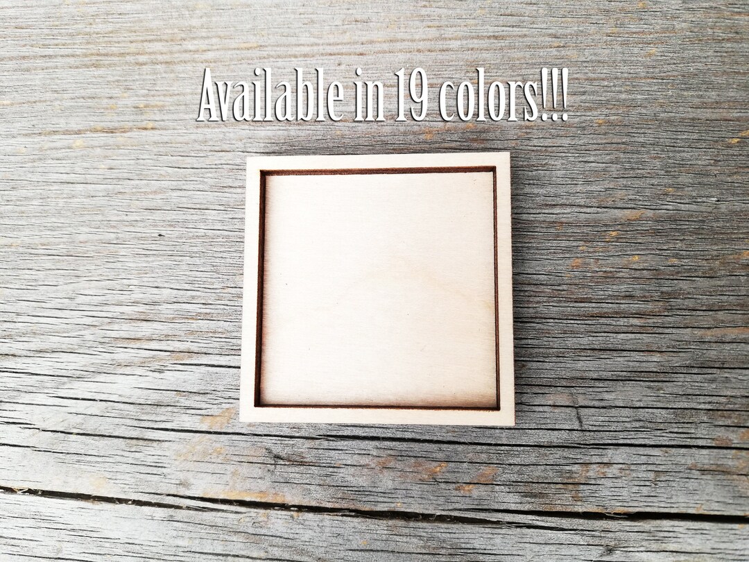 Small Square Frame Miniature Mini Minimalist Laser Cut Shapes Blanks ...