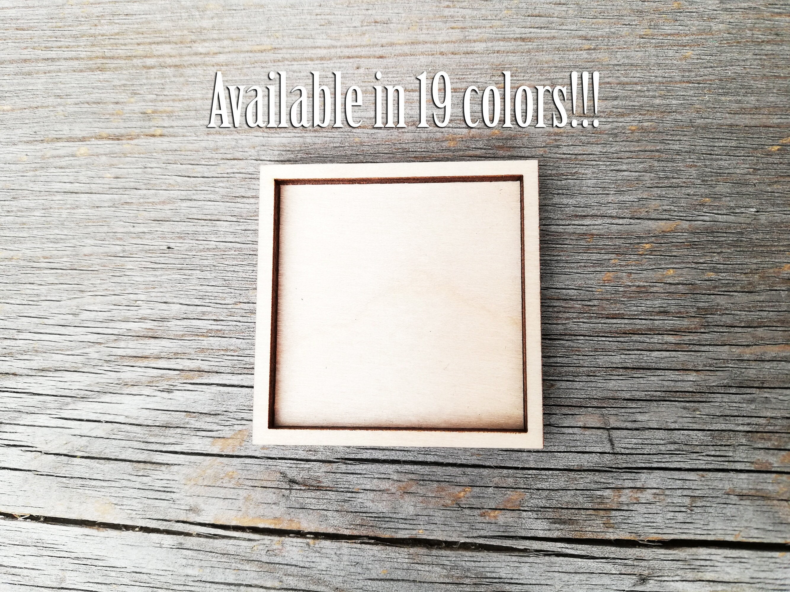 Small Square Frame Miniature Mini Minimalist Laser Cut Shapes Blanks ...