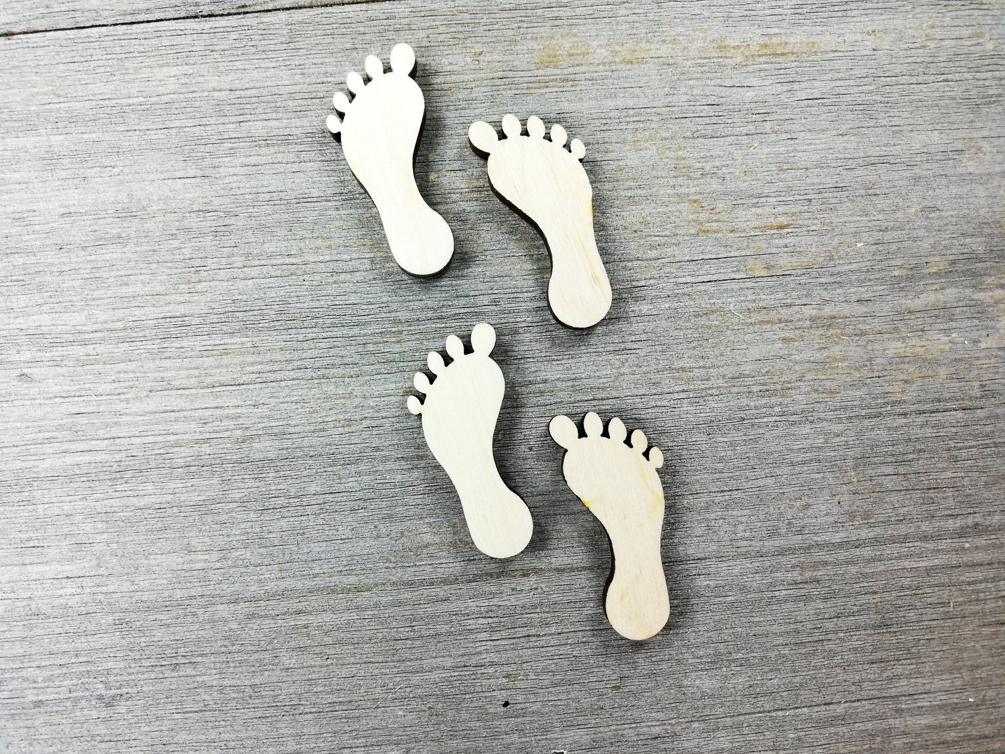 Feet Laser Cut Shapes, Baby Feet Laser Cut Unfinished Wooden Shapes ...