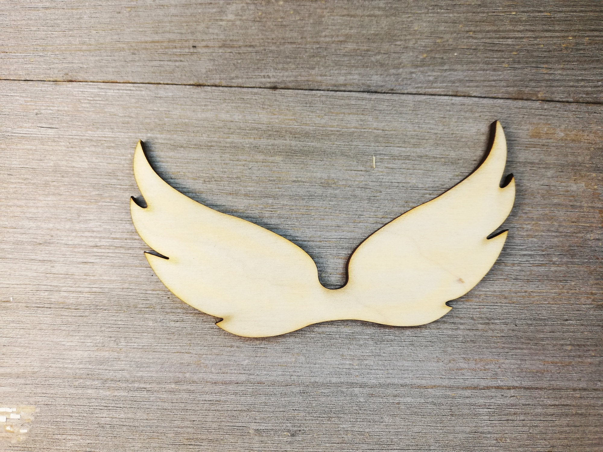Wings Laser Cut Wood Shapes, Bell, Unfinished Craft Supply DIY, Not ...