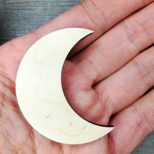 Moon Laser Cut Unfinished Wooden Shapes Craft Supply DIY, Not Painted ...