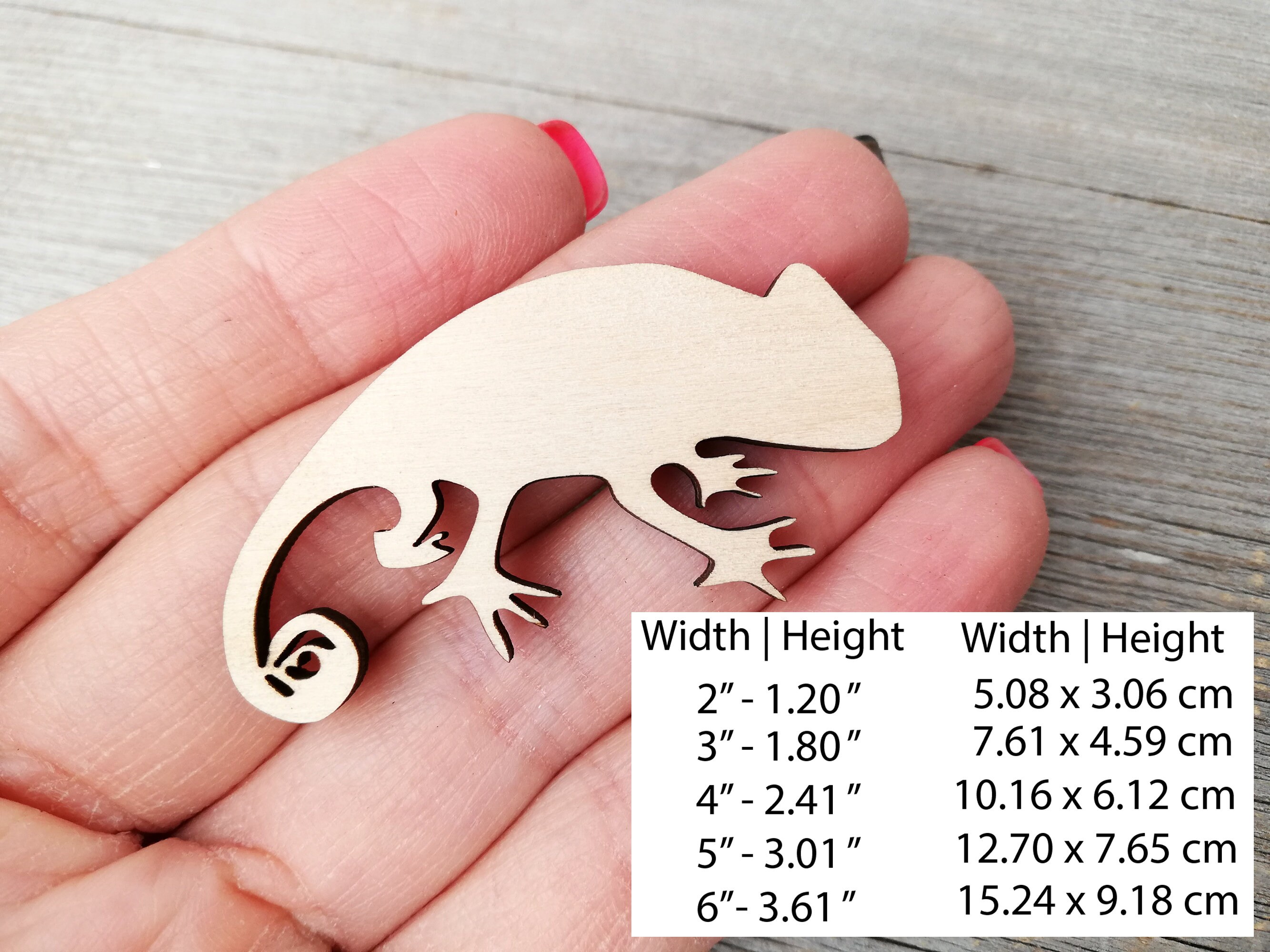 Iguana Lizards Wooden Shape Laser Cut Blanks for DIY Projects Unpainted ...