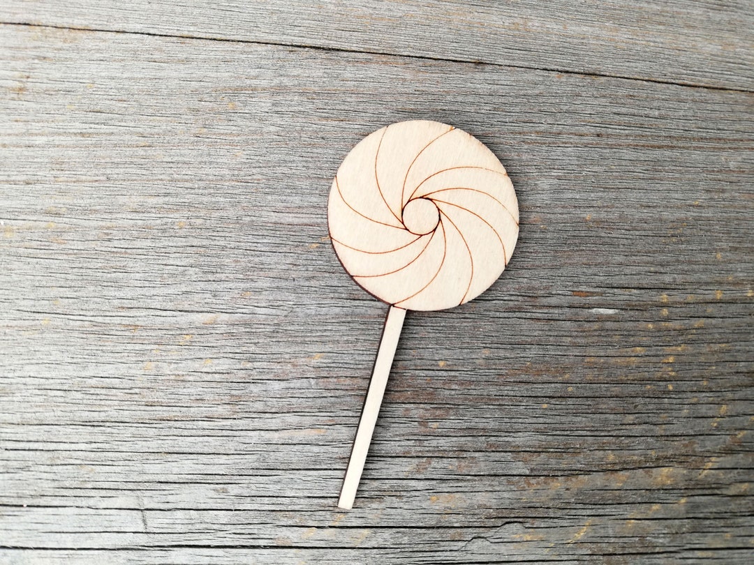 Lollipop, Twisted Lollipop, Candy - Craft Supply DIY Not Painted ...