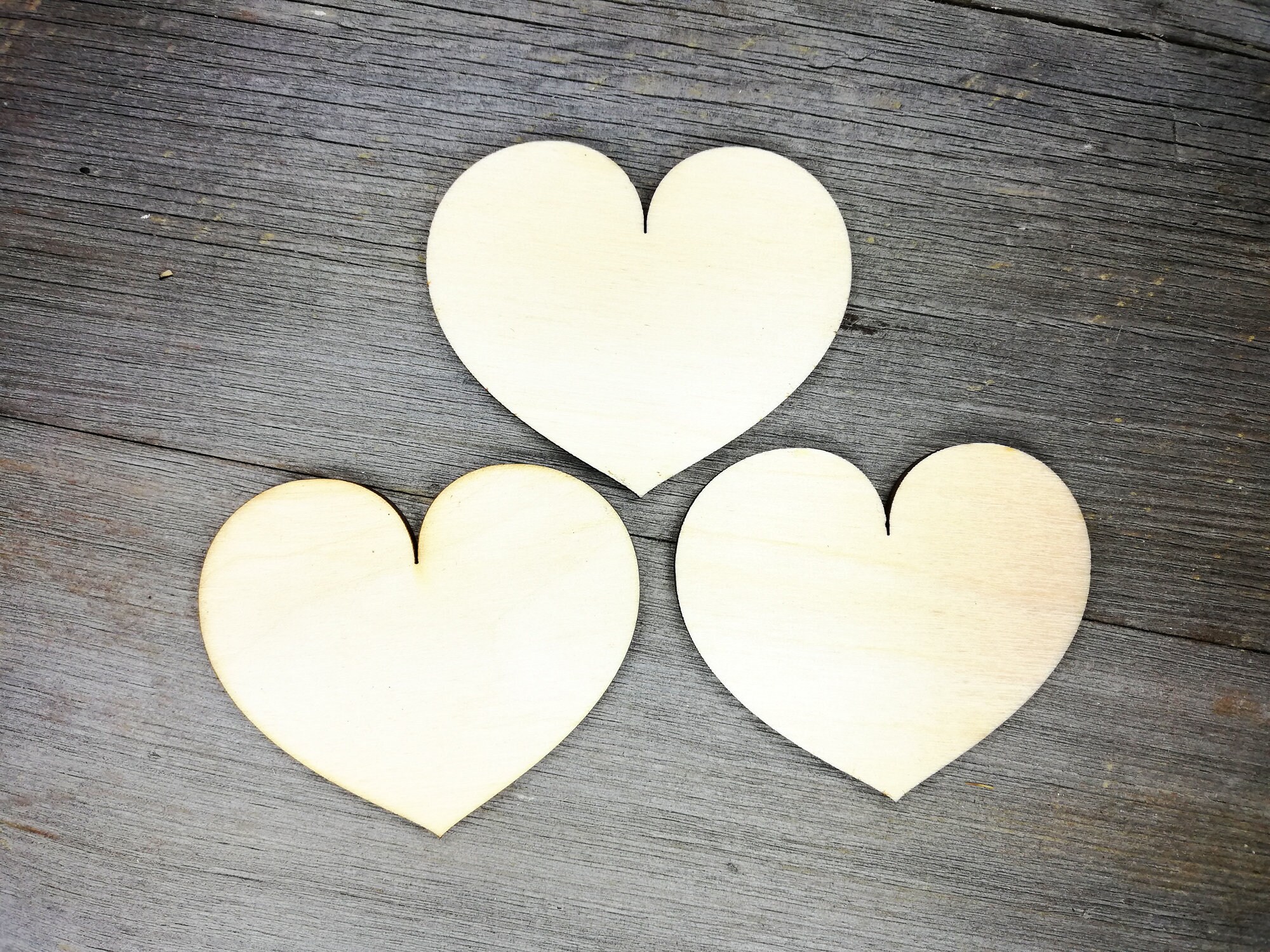 Heart - Wooden Laser Cut Shapes Laser Cut Wood Cutouts Shape Unfinished ...