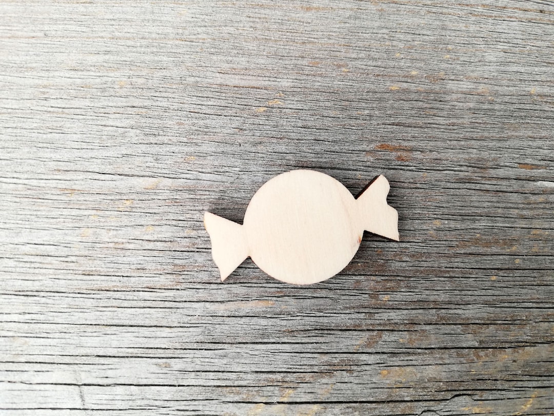 Bonbon, Candy, Bon Bon - Wood Cutout Shapes DIY, Unfinished Craft ...