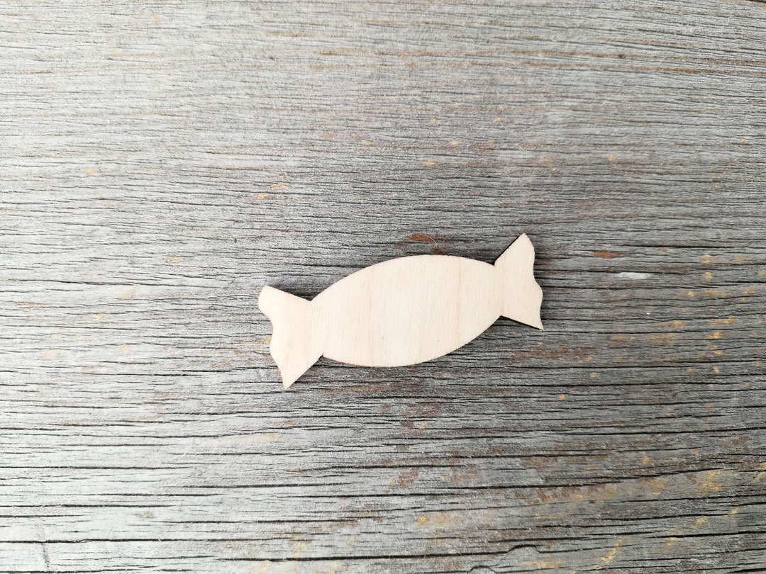Bon Bon, Bonbon, Candy - Wood Cutout Shapes DIY, Unfinished Craft ...