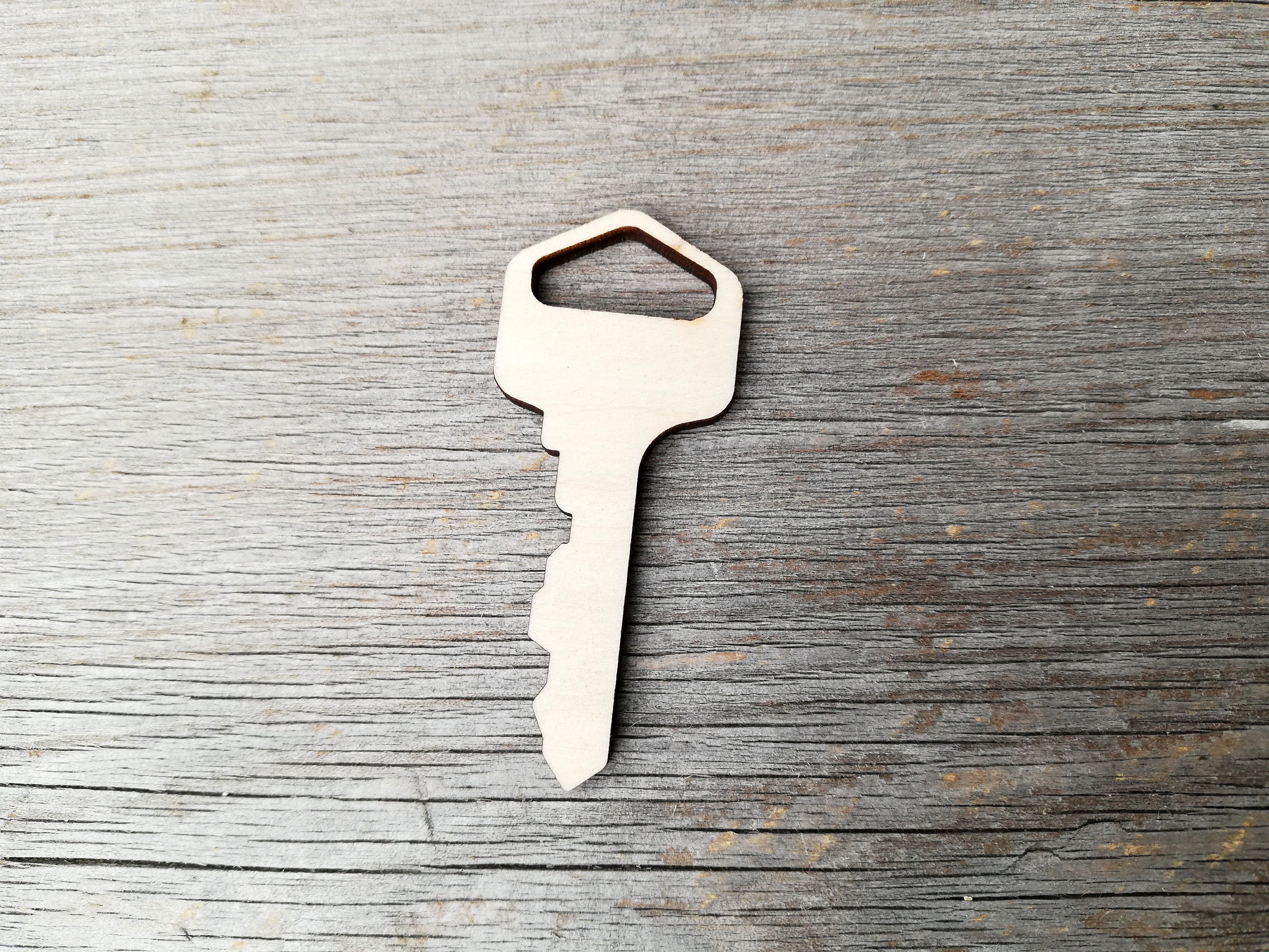 Key Wood Cutout Shapes DIY, Unfinished Craft Supply DIY Not Painted ...