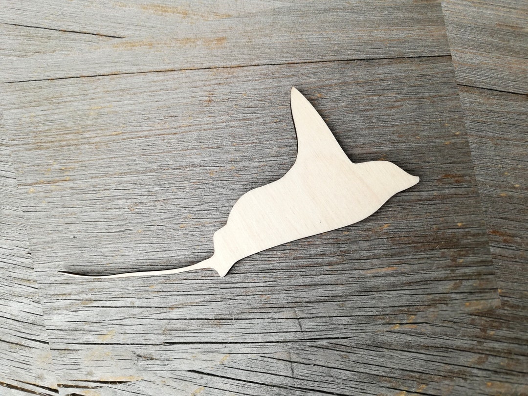 Stingray Fish - Wood Cutout Shapes DIY, Unfinished Craft Supply DIY Not ...
