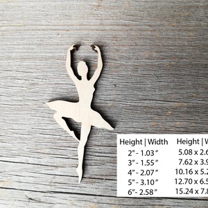 Ballerina Tutu Pirouette Wooden Shape Unpainted Playroom Wall ...