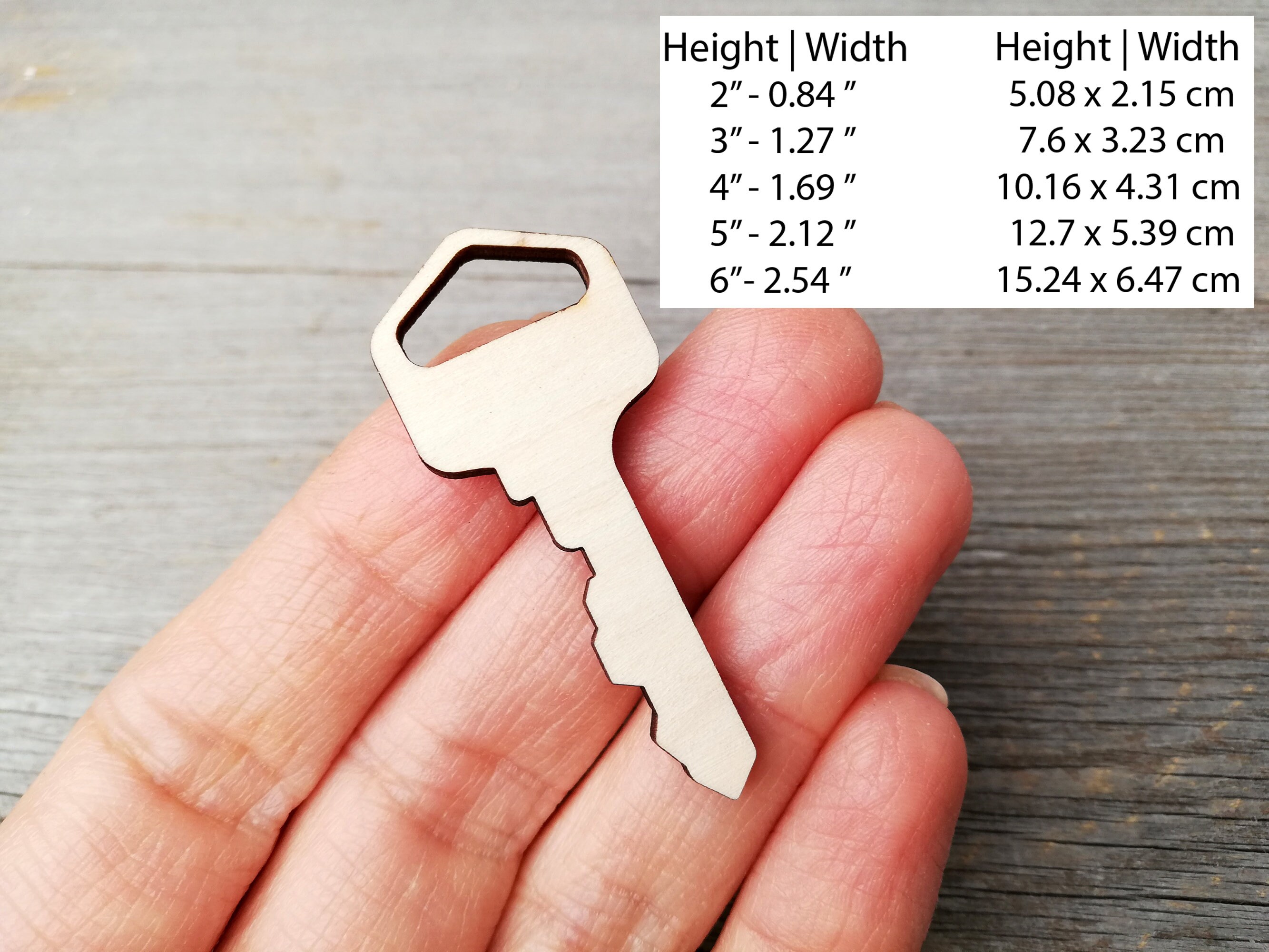 Key Wood Cutout Shapes DIY, Unfinished Craft Supply DIY Not Painted ...