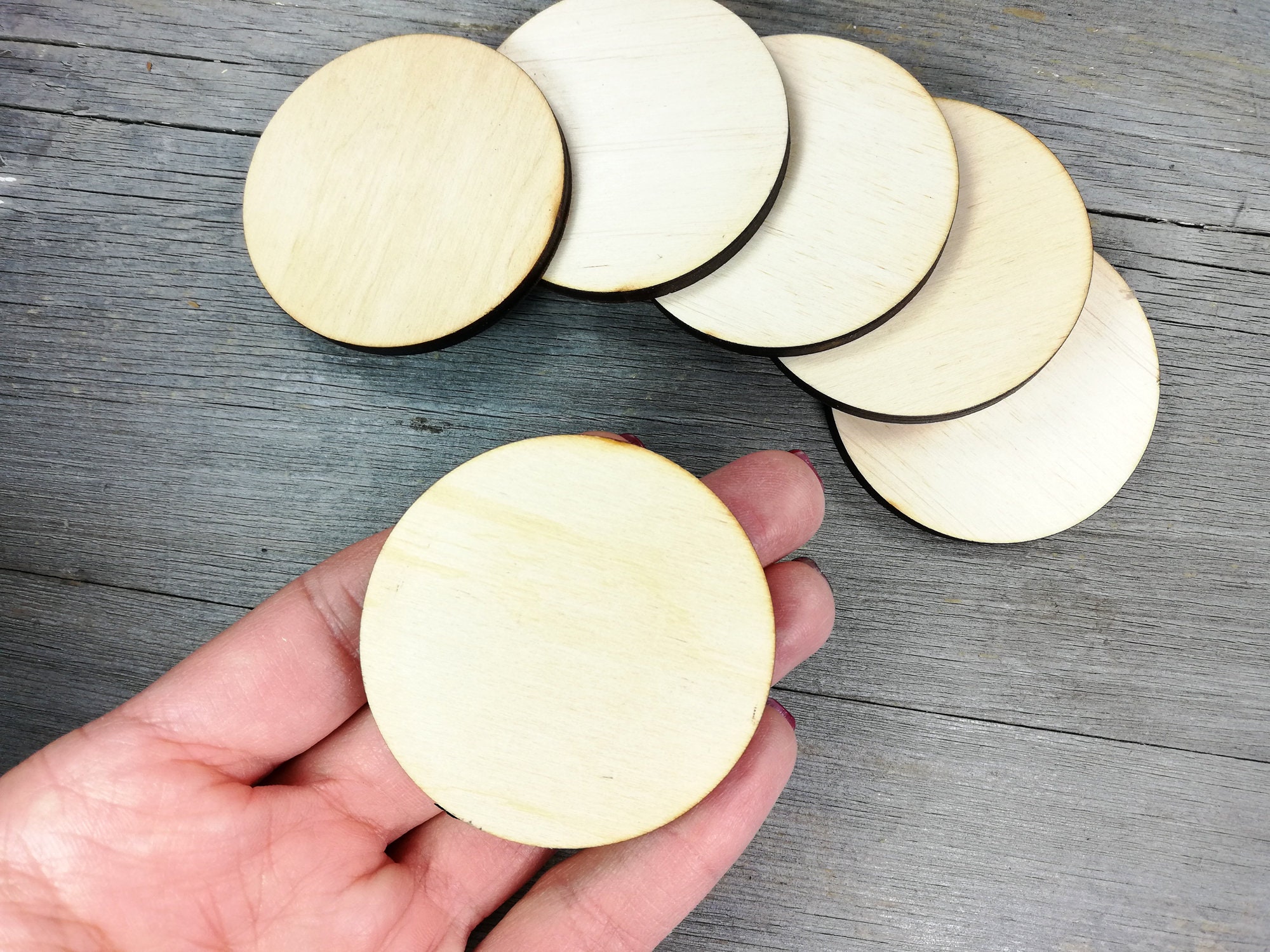 Circle Wooden Shape, Geometric Shapes, Round Wooden Cutouts, Laser Cut ...