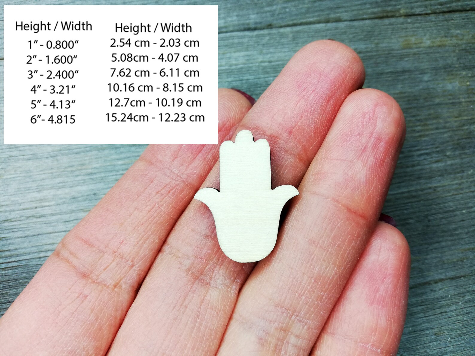 Hamsa Hand, Yoga, Shape Laser Cut Wood Shapes, Unfinished Craft Supply ...