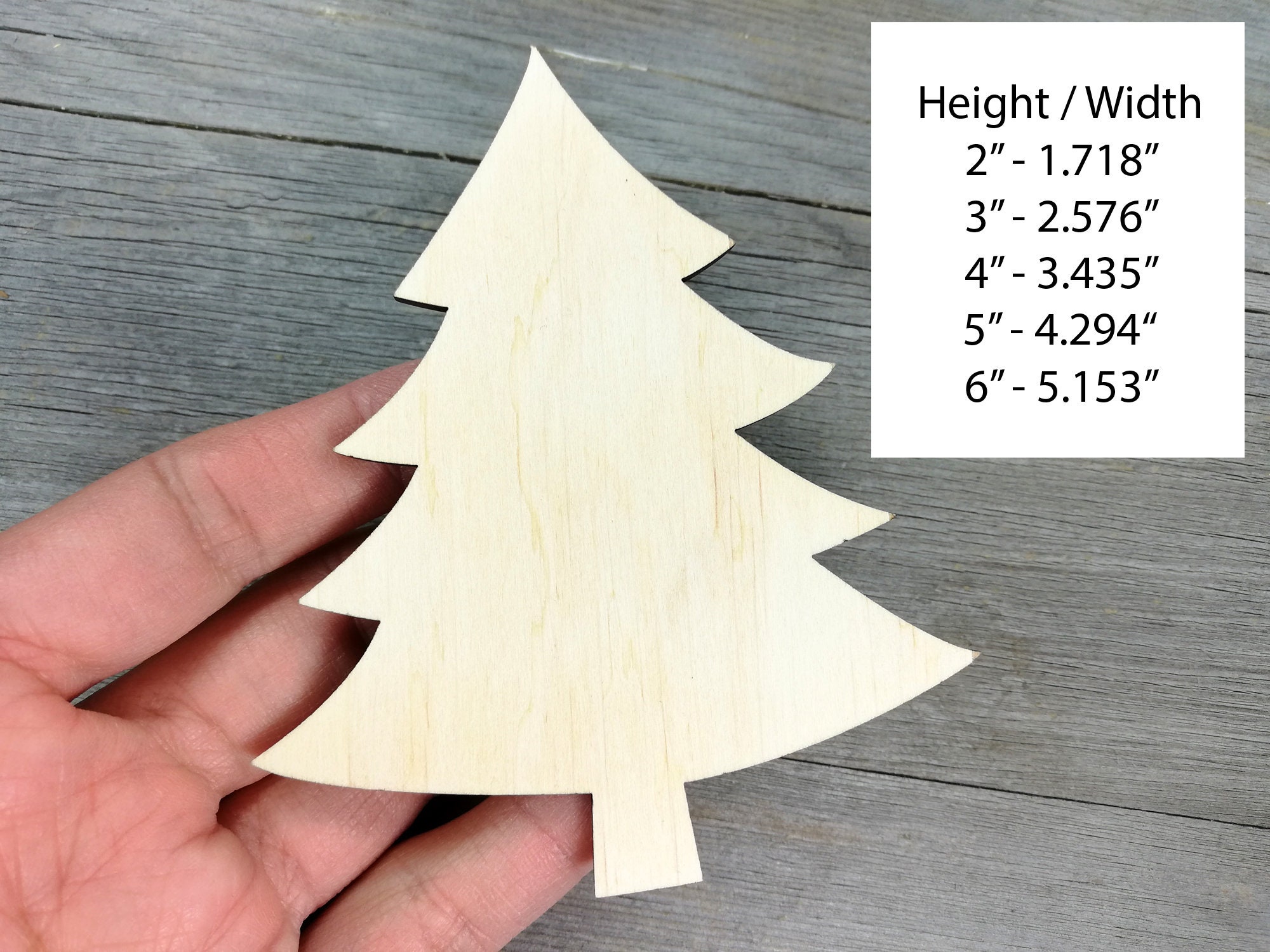 Christmas Tree Laser Cut Shape Evergreen Tree Cut Out Pine - Etsy