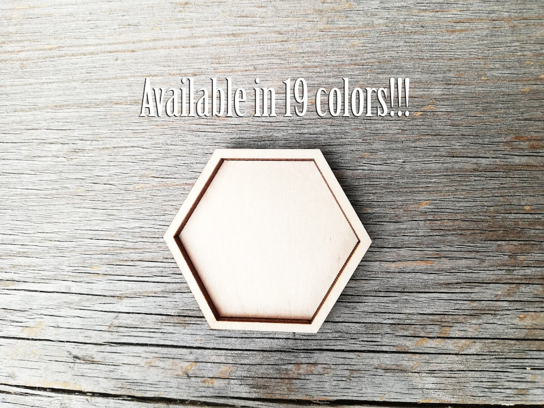 Small Hexagon Polygon Frame Miniature Mini Minimalist Laser Cut Shapes ...