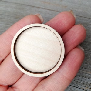 Small Round Frame Miniature Mini Minimalist Laser Cut Shapes Blanks for ...
