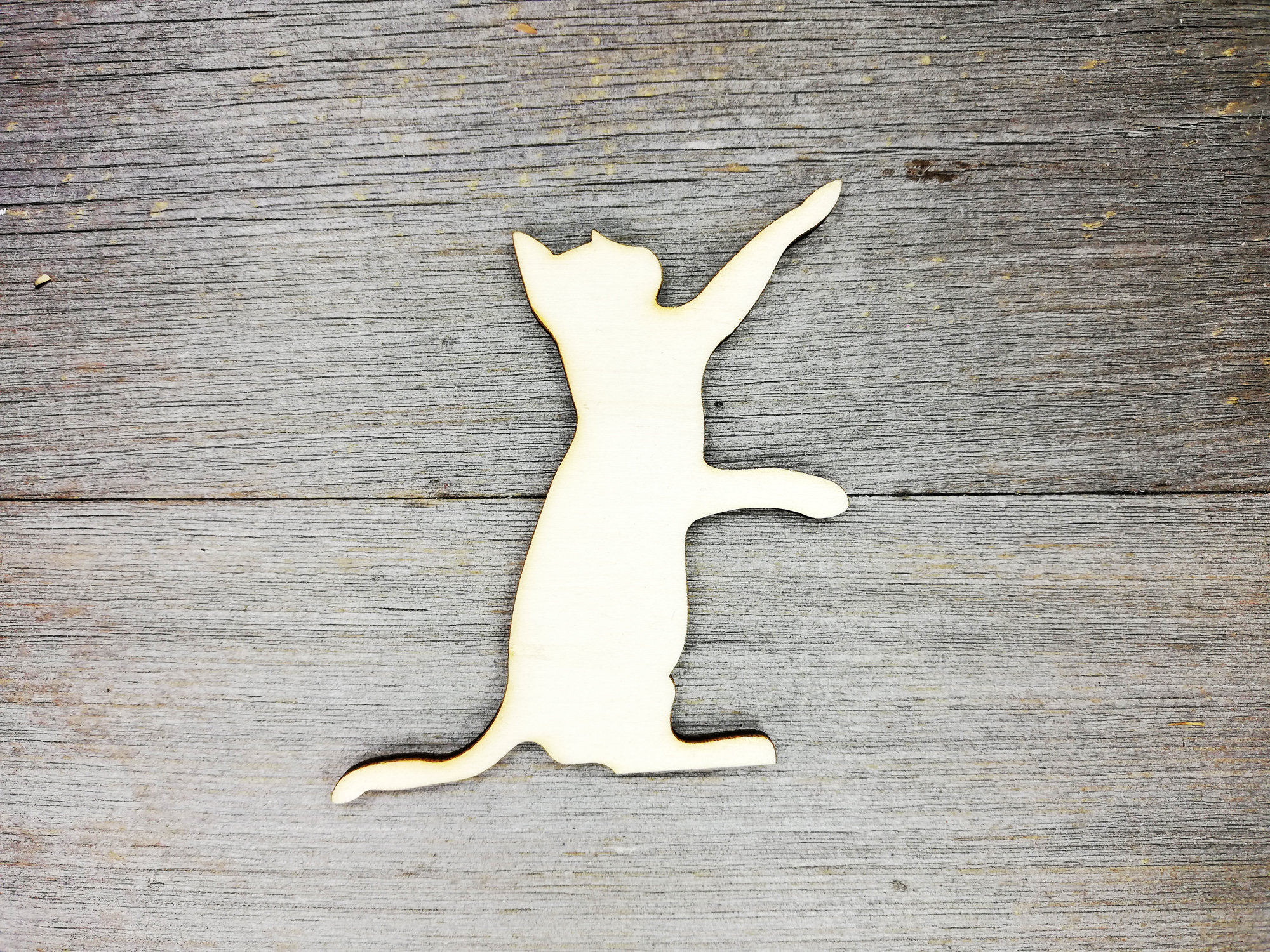 Cat - Wooden Laser Cut Shapes Laser Cut Wood Cutouts Shape Unfinished ...