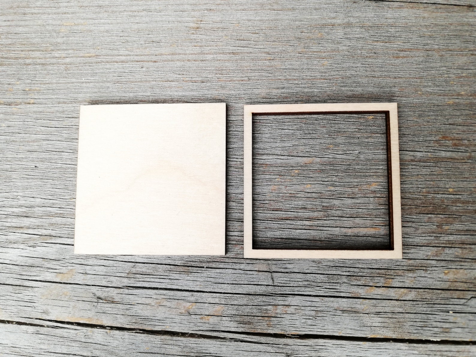 Small Square Frame Miniature Mini Minimalist Laser Cut Shapes Blanks ...