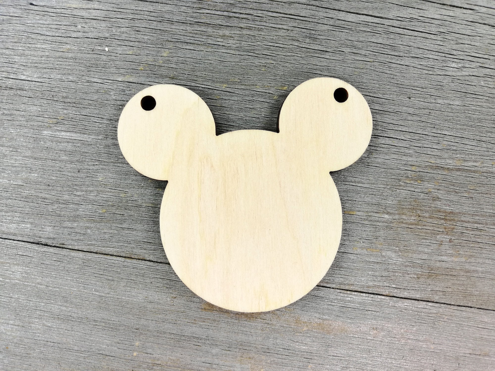 Mouse Head Laser Cut Unfinished Wooden Shapes Craft Supply DIY, Not ...