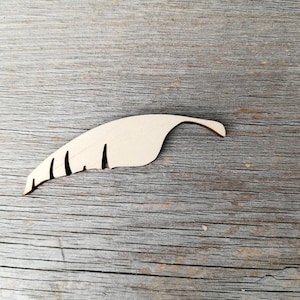 Leaf of a Tropical Plant Wooden Leaf Shape Laser Cut Blanks for DIY ...