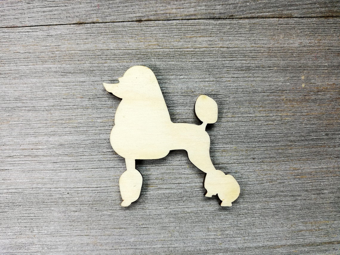 Dog, Poodle - Wooden Laser Cut Shapes, Sitting Cat Laser Cut Wood ...