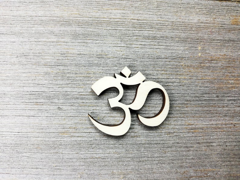 Om, Yoga, Shape Laser Cut Wood Shapes, Unfinished Craft Supply DIY, Not ...