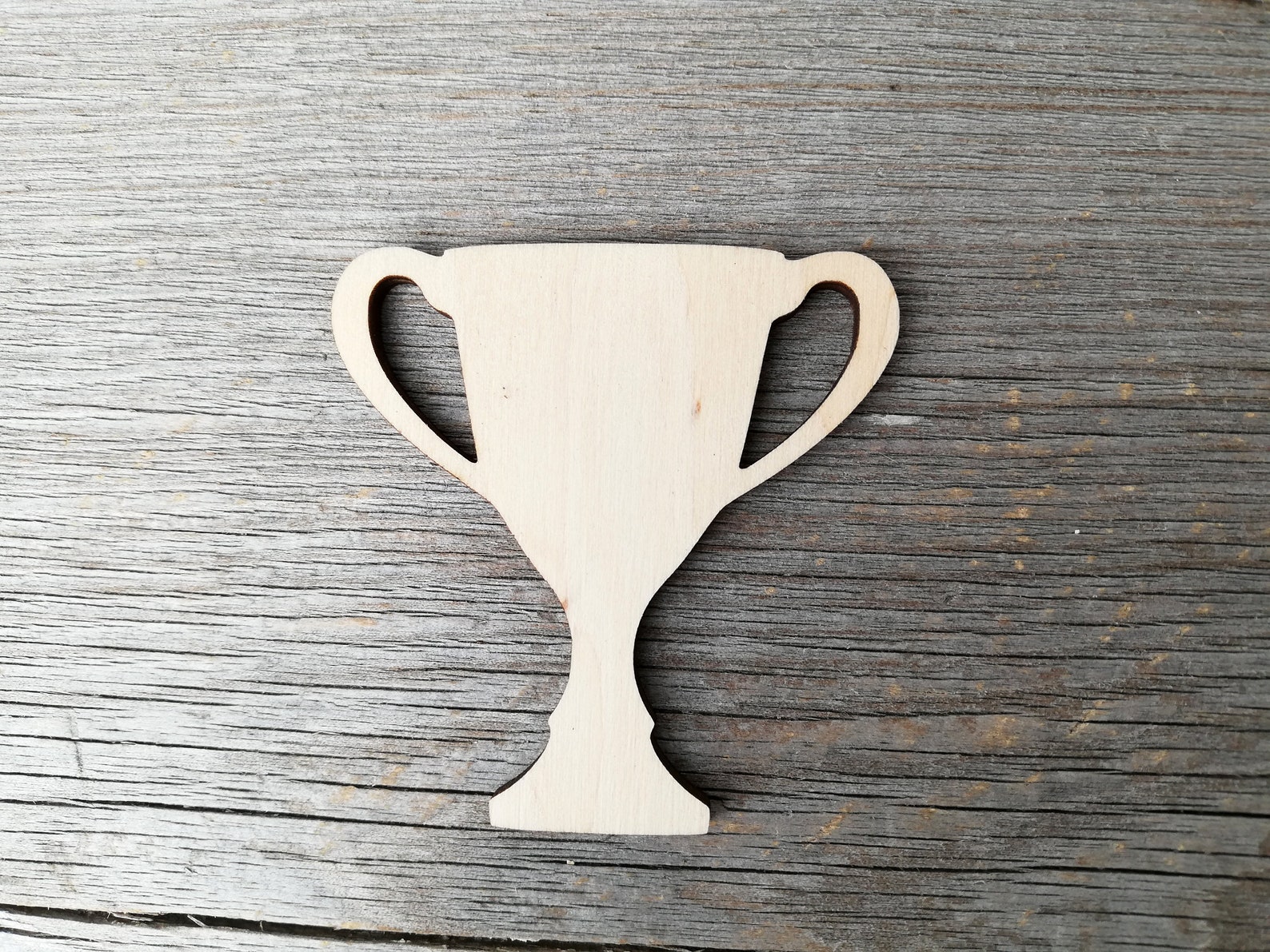 Wooden Laser Cut Cup Shapes Blanks DIY Projects Champion's Cup Award ...