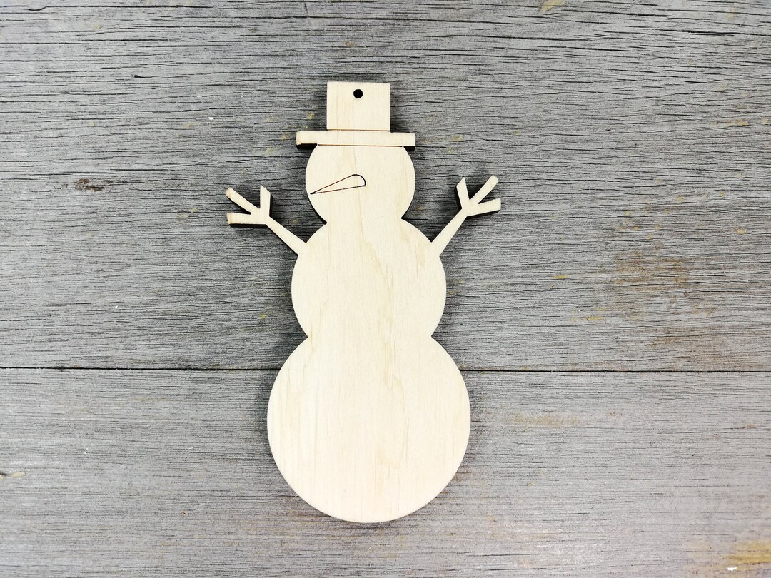 Snowman Laser Cut Shape, Laser Cut Out Shape, Wooden Cutouts ...