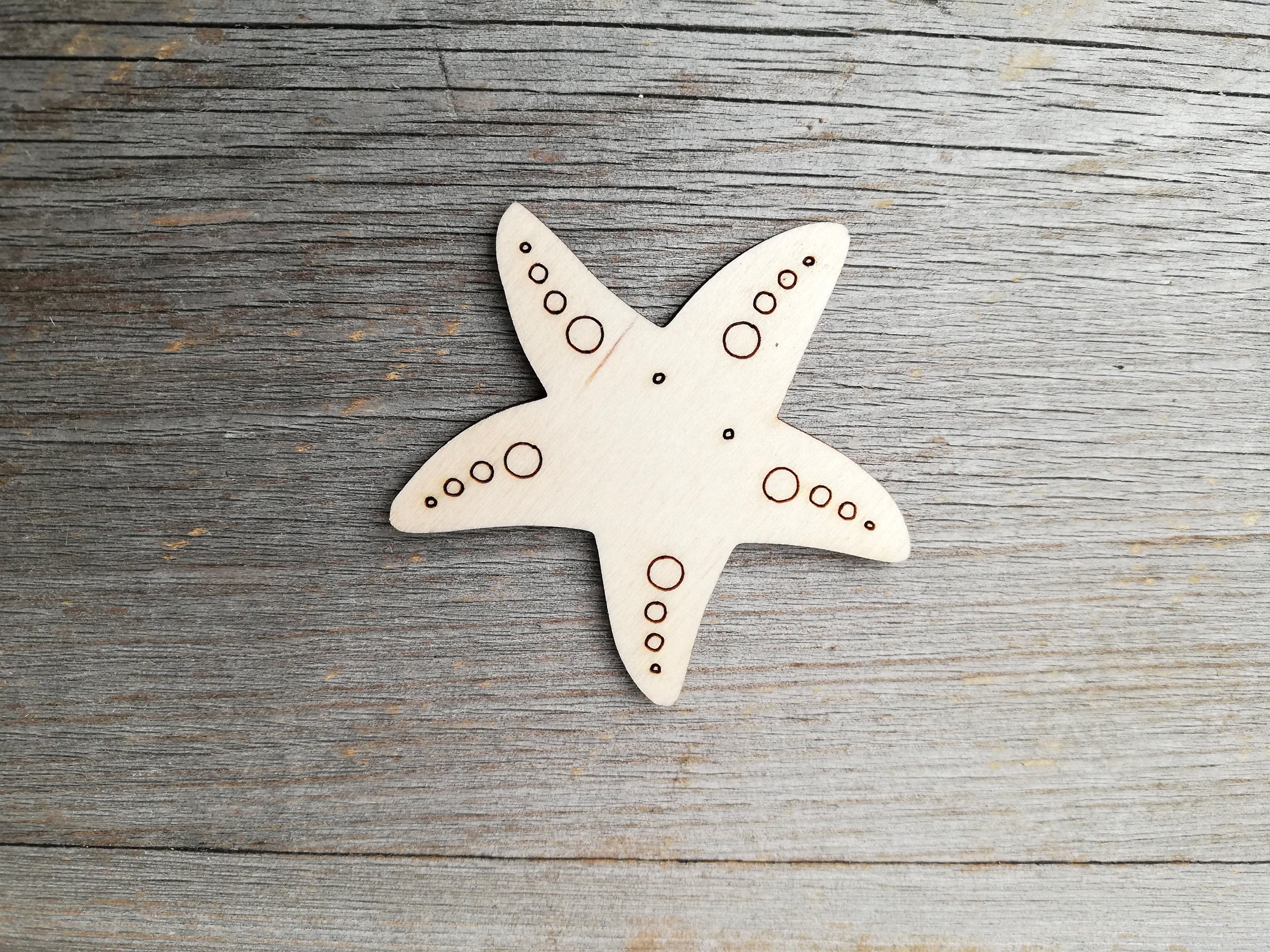 Wooden Starfish - Wood Cutout Shapes DIY, Unfinished Craft Supply DIY ...