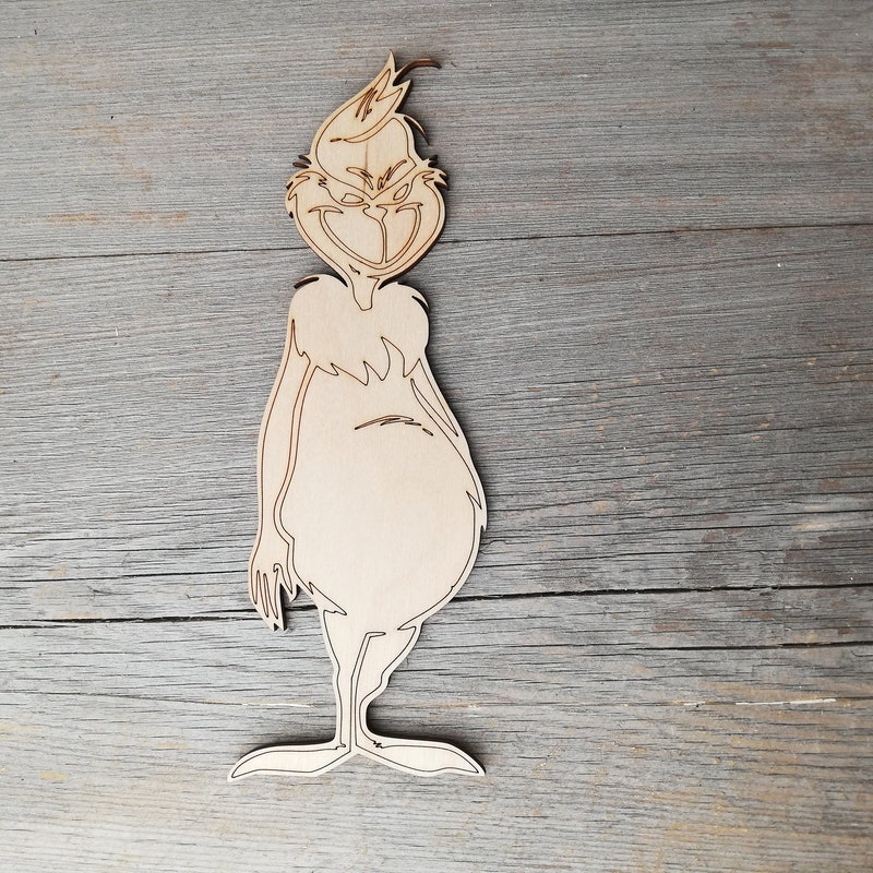 Grinch Wood Cutout Pattern - Etsy