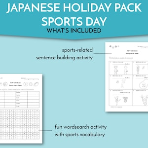Japanese Holiday Worksheets: Sports Day (october) | for All Levels ...