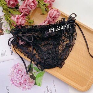 Custom Wedding Thong, Women Custom Thong, Personalized Name Letter ...