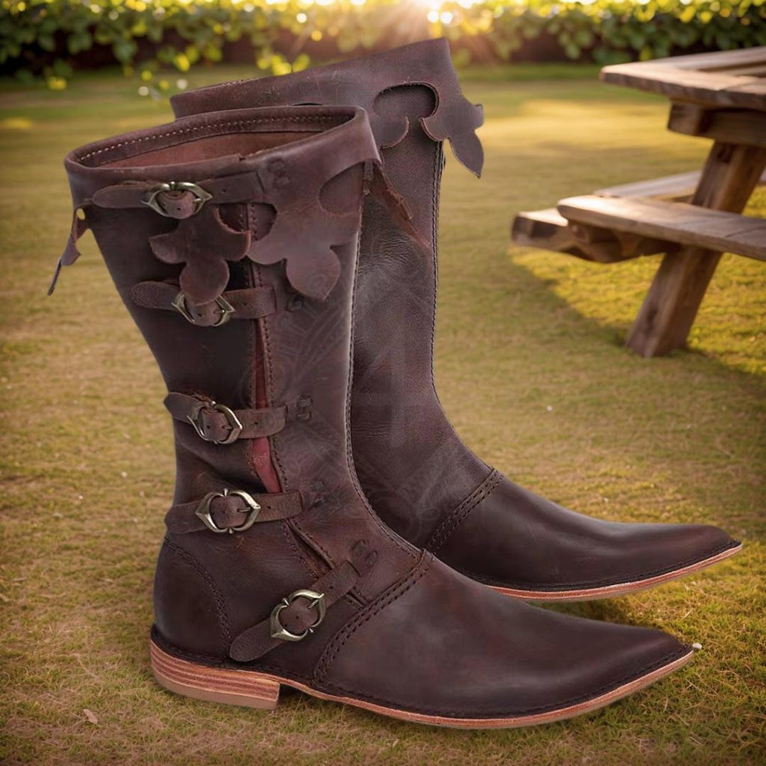 Retro Barefoot Boots,viking Pirate Boot,ren Faire Boots,medieval Times ...
